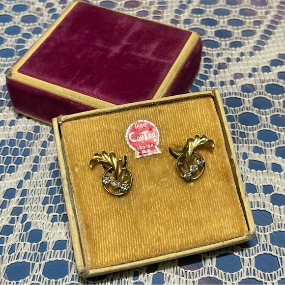 CeeTee | Jewelry | Antique Vintage Cee Tee Rhinestone K Gold Filled ...